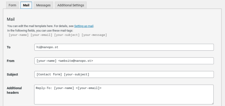 How to set a 'Reply-To' address in WordPress contact forms for one-click responses